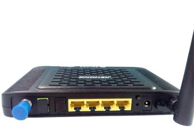 China FTTH GPON EPON ONU 4 Ports 1GE 3FE WiFi CATV Optical Receiver 87-1000MHz for sale