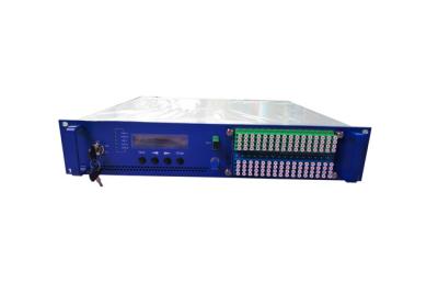 China 1U 19 Inch 1550nm EDFA Optical Amplifier 8 Port 19dBm with Lumentum Laser for CATV GPON for sale