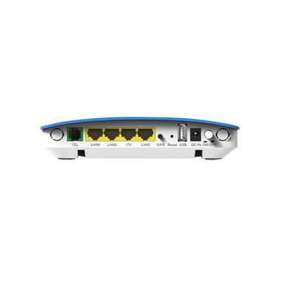 China GPON ONU Router Bridge Mode 4LAN 1POTS VoIP SIP DHCP FTTH Fiber Optic Modem 1GE 3FE for sale