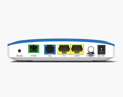 China Single Fiber DC12V XPON ONT 1GE 1FE 1VOIP GPON ONU for ZTE F600 1310nm 20km for sale