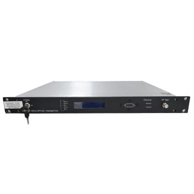 China Internal Modulator 1550 Fiber Optic Transmitter Support AGC MGC For CATV FTTH for sale
