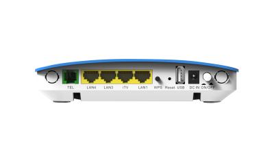 China GPON HGU ONT 4FE WiFi Router 300Mbps 170x118x38mm FTTH ONU for sale
