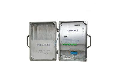 China Outdoor 8 Port GPON OLT with EDFA 2 in 1 Device 1024 ONT Support WEB Management for sale