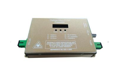 China 1550nm Mini Optical Transmitter 10mW DFB Laser 47-1000MHz CATV with 12V/1A Adapter for sale