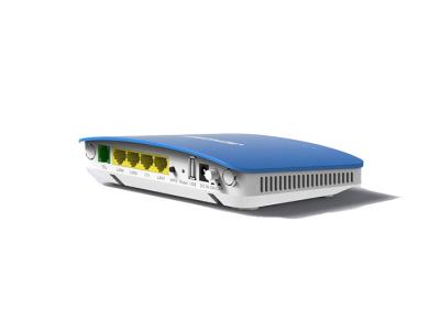 China OEM Customized English Firmware WiFi FTTH ONT 1GE3FE POTS 300Mbps 5dBi Dual Antenna Multiple SSID PPPOE DHCP for sale
