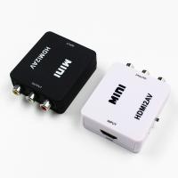 China White/Black Plastic Cover MiNi HDMI To RCA Converter for sale