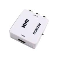 China White/Black Plastic Cover MiNi HDMI To RCA Converter for sale