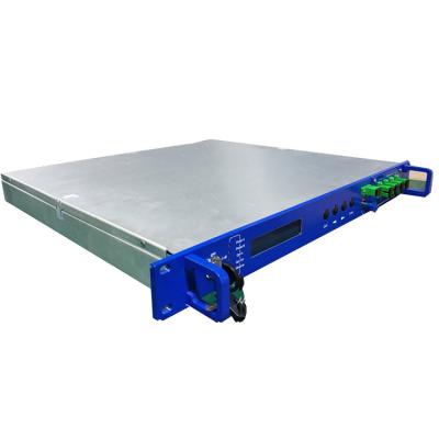 China 1U 1550nm Optical Fiber Amplifier EDFA 30dB Output Low Power Input for sale