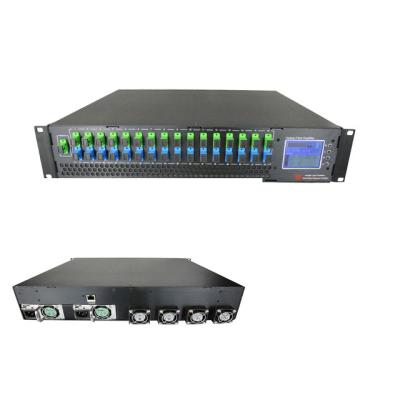 China 16-64 Port 41dBm Max Output WDM EDFA Optical Amplifier SC Connector for sale