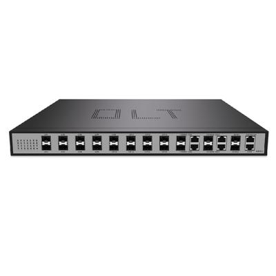 China XPON 16 Ports OLT Optical Line Terminal 2x 10GE SFP AC DC Power 1U 19 Inch for sale