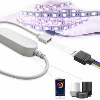 China Tuya Smart Life WiFi LED Controller 12V-24V RGB CCT RGBWW Voice Control Alexa Google Home for sale