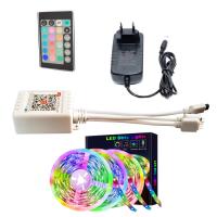 China Smart Wifi LED Controller Tuya Waterproof Ip20 RGB Controller With Remote Led Strip Light Kit For Bedroom for sale