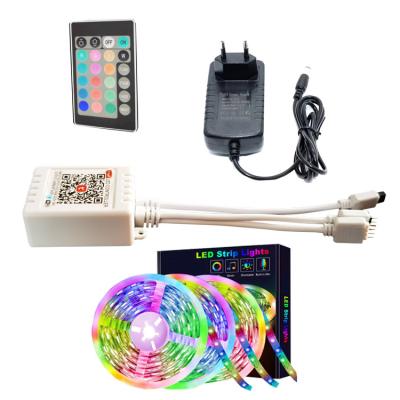 China Smart Wifi LED Controller Tuya Waterproof Ip20 RGB Controller With Remote Led Strip Light Kit For Bedroom for sale