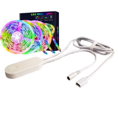 China DC 12V RGB LED Light Strip 16ft 300LEDs with WiFi Bluetooth Controller Smart Home for sale
