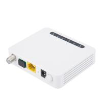 China Dual Mode FTTH ONU EPON GPON Auto Switch ONT with CATV 1GE RJ45 20km SC APC for sale