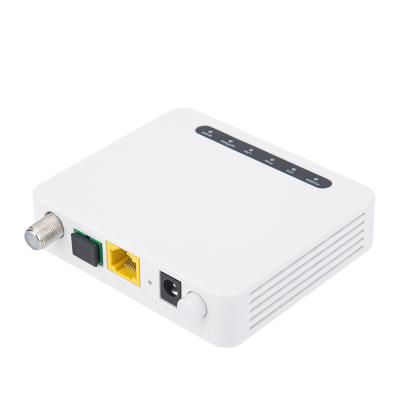 China 1GE CATV FTTH ONU XPON 10 100 1000M Ethernet RF Interface Compatible OLT Huawei ZTE FiberHome for sale