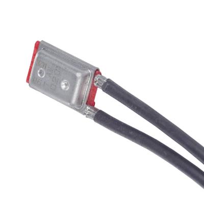 China Klixon 7AM025 90C Motor Thermal Switch Bimetal Protector With Shrinkable Tube for sale
