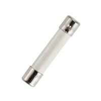 China 3AG 6x30 AC 500V 16A Ceramic Tube Fuse Fast Acting Nickel Plated Brass for sale