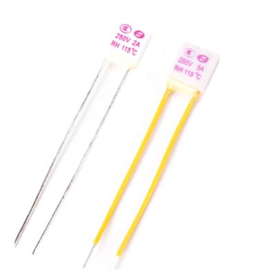 China JF 250V 2A 3A 140C Link Thermal Cutoff Fuse Non Resettable Blow for sale