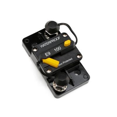 China 30A-300A 12V-48V Overload Protector Waterproof Manual Resettable DC Circuit Breaker For Car RV Boat for sale