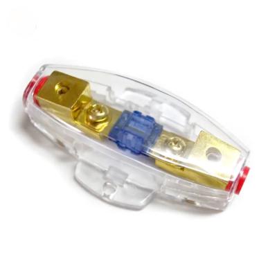 China Mini ANL Midi Fuse Holder Pearl Nickel Gold Plated Audio Automotive ANS Fuse Box for sale