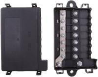 China 7Way MIDI Fuse Holder Bolt Inline Boat Automotive 7 Position Mini ANL Car Marine Fuse Box with Black Dustproof Cover for sale