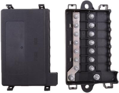 China 7Way MIDI Fuse Holder Bolt Inline Boat Automotive 7 Position Mini ANL Car Marine Fuse Box with Black Dustproof Cover for sale