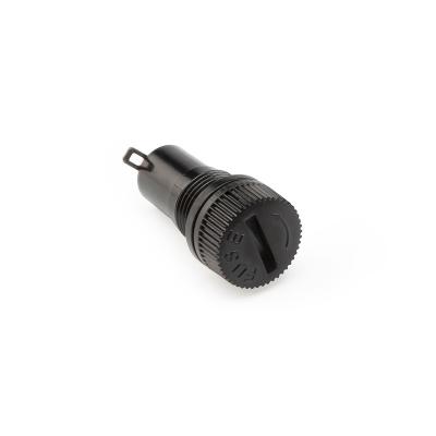 China PTF30 5x20MM Glass Ceramic Black Insurance Tube Socket Panel Mounting Fuse Holder for sale