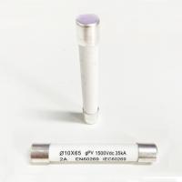 China DC 1500V 1000V 2A 3A 4A 5A 6A 8A 10A 12A 15A 16A 20A 25A 32A 10x65mm 10x85mm gPV ceramic fuse link tube cartridge fuse for sale