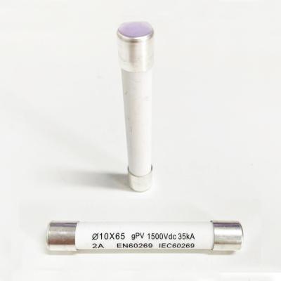 China DC 1500V 1000V 2A 3A 4A 5A 6A 8A 10A 12A 15A 16A 20A 25A 32A 10x65mm 10x85mm gPV ceramic fuse link tube cartridge fuse for sale