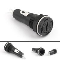 China R3-55 H3-55 Panel Mount Chassis Cylinder Catridge Fuse Holder Block for 6.35x32mm Glass Ceramic Tube Fuses 20A 250V for sale