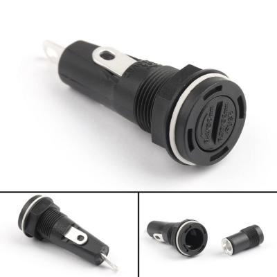 China R3-55 H3-55 Panel Mount Chassis Cylinder Catridge Fuse Holder Block for 6.35x32mm Glass Ceramic Tube Fuses 20A 250V for sale
