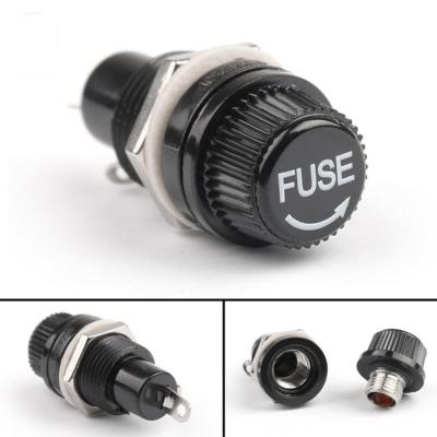 China R3-12 H3-12 5X20mm Fuse Block Holder Finger Grip Knob Type Screw Cap 125V/250V Bakelite Fuse Box for sale