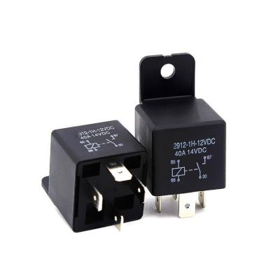 China 4 Pin 4P 5pin 5P 12v 24v Terminals automotive relay Mini Relais With Without Bracket for sale