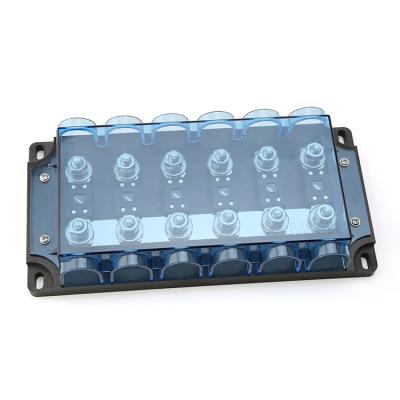 China Auto Car Automotive Vehicle 6 Ways Bolt Down MEGA Fuses Blocks Fuse Holder for sale