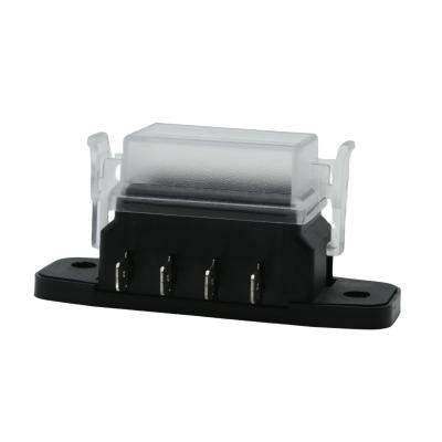 China 12V/24v 4 6 8 10 Way Circuit Convenient Assemble Transparent Cover Blade Car Auto Standard Blade Fuse Board Box for sale