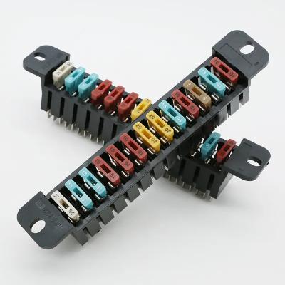 China VAZ 2106 41.3722 32V DC Car Auto Standard Blade Fuse Box Holder Block Automotive 13P 13 Way Position for sale