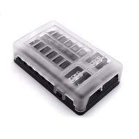 China 32V DC 6 12 Circuit Way Multi-Way Negative Bar Auto Standard Blade Fuse Box Holder Block With LED For Car Automotive for sale