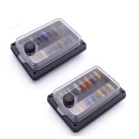 China R3-83 Waterproof 32V DC 10 Position Way Circuit Automotive Auto Blade Car Fuse Holder Block Box With LED Warning for sale