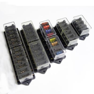 China 4 6 8 10 12 Way Position Circuit Standard Blade Fuse Box Fuse Block Holder For Car Truck Bus for sale