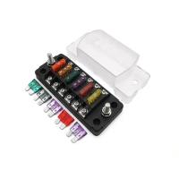 China Waterproof Dustproof Automotive Car Auto Blade Bus Fuse Holder Block Box Without Led Indicator 6-way Marine for sale