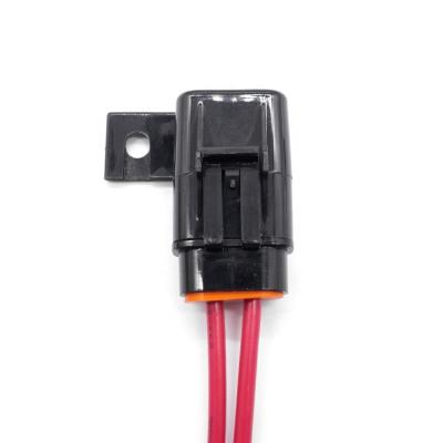 China Waterproof In-Line ATO ATC Fuse Holder Assembly Wire Centre 12AWG to 16AWG Weatherproof 32V for sale