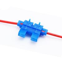China Lumision Blue Quick Splice Fuseholder Connector Inline Self-Stripping ATO ATC Blade Car Auto Fuse Holder Assembly for sale