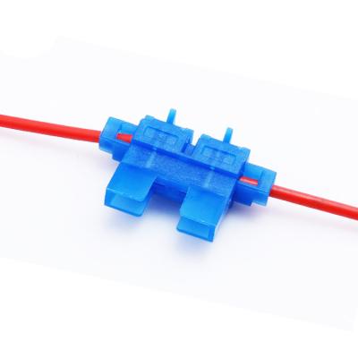 China Lumision Blue Quick Splice Fuseholder Connector Inline Self-Stripping ATO ATC Blade Car Auto Fuse Holder Assembly for sale