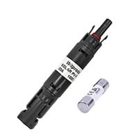 China 10x38mm Waterproof 1500v 10A 15A 20A 30A Dc Solar Fuse Connectors Fusible Holder With Inline Fuse for sale
