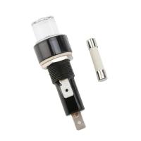 China 6.35 X 30mm Waterproof LED Indicator Fuse Holder 20A R3-63B Golf Cart Fuse Holder With LED Light for sale