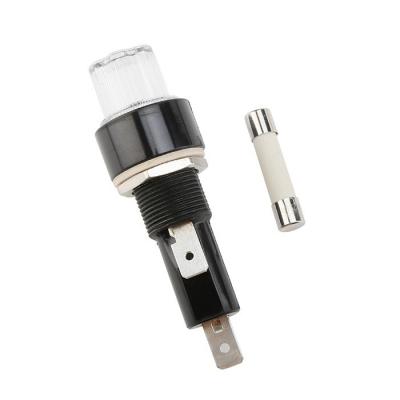 China 6.35 X 30mm Waterproof LED Indicator Fuse Holder 20A R3-63B Golf Cart Fuse Holder With LED Light for sale