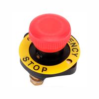 China 300A 200A 150A  AUTOMOTIVE & MARINE Emergency Push Button Isolator Battery Cut Off Switch With A Removable Yellow EMERGENCY STOP for sale