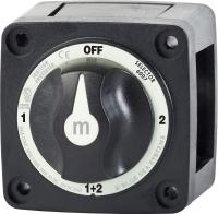 China 6007 Battery Switch Black Red Mini Marine rated IP66 4 Way OFF/1/2/1+2 for sale
