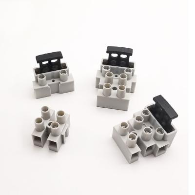 China 1P 2P 3P 4P 5P 5x20mm 5*20mm Standard Fused Terminals Spliced With Fuse Holder Connector Terminal Fuse Block Terminal Block for sale